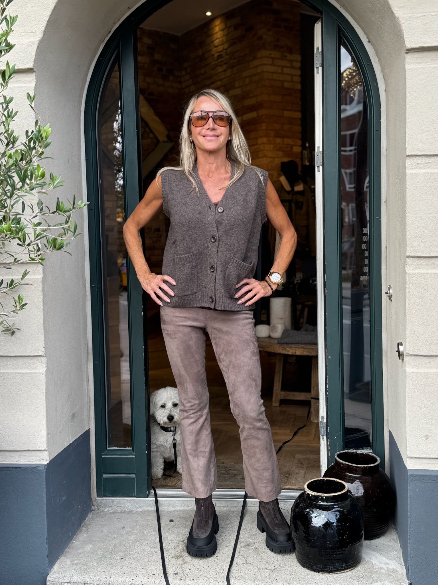 Se vores Rosa's Love L-196 Cashmere/Uld Vest - L’Unica