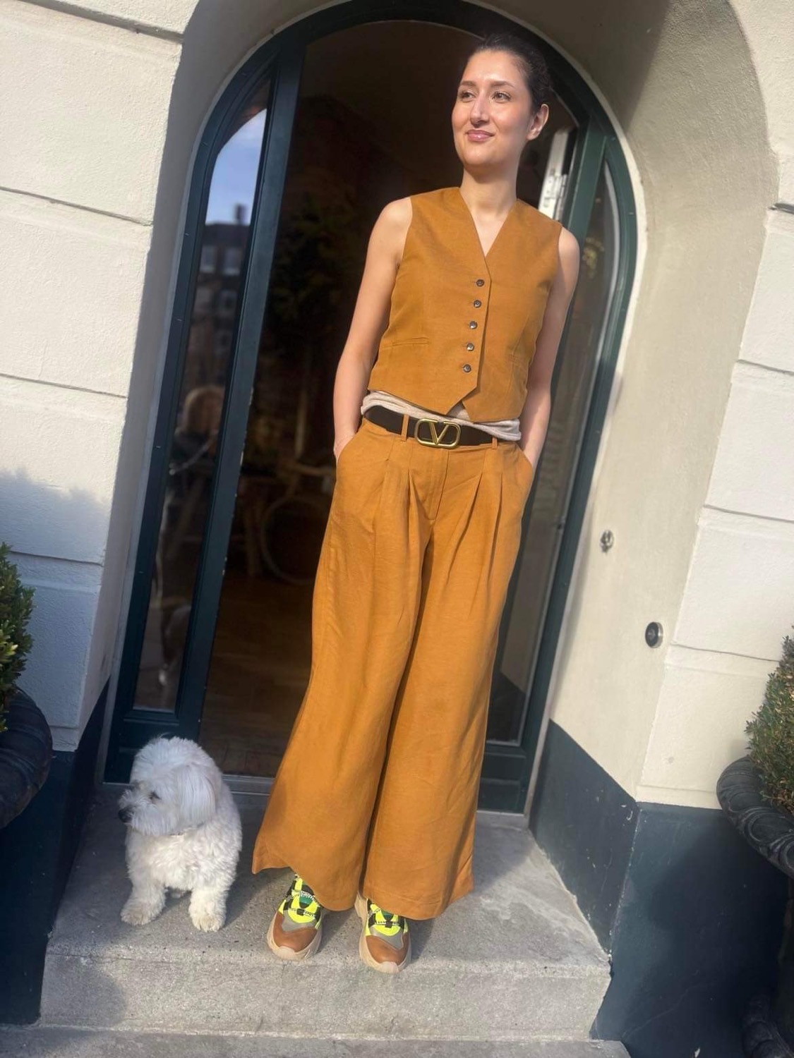 Se vores Birgitte Herskind Lotus Bukser Cinnamon - L’Unica