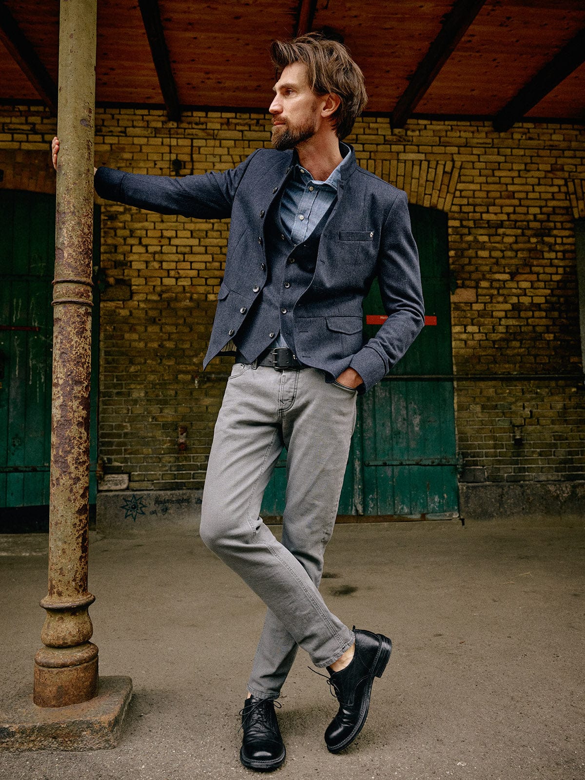 Se vores Blue de Gênes Casella Santo Blazer - Navy - L’Unica